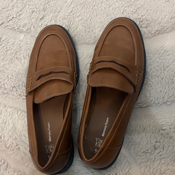 Time and Tru | Shoes | Time And Tru Brown Womens Loafers | Poshmark